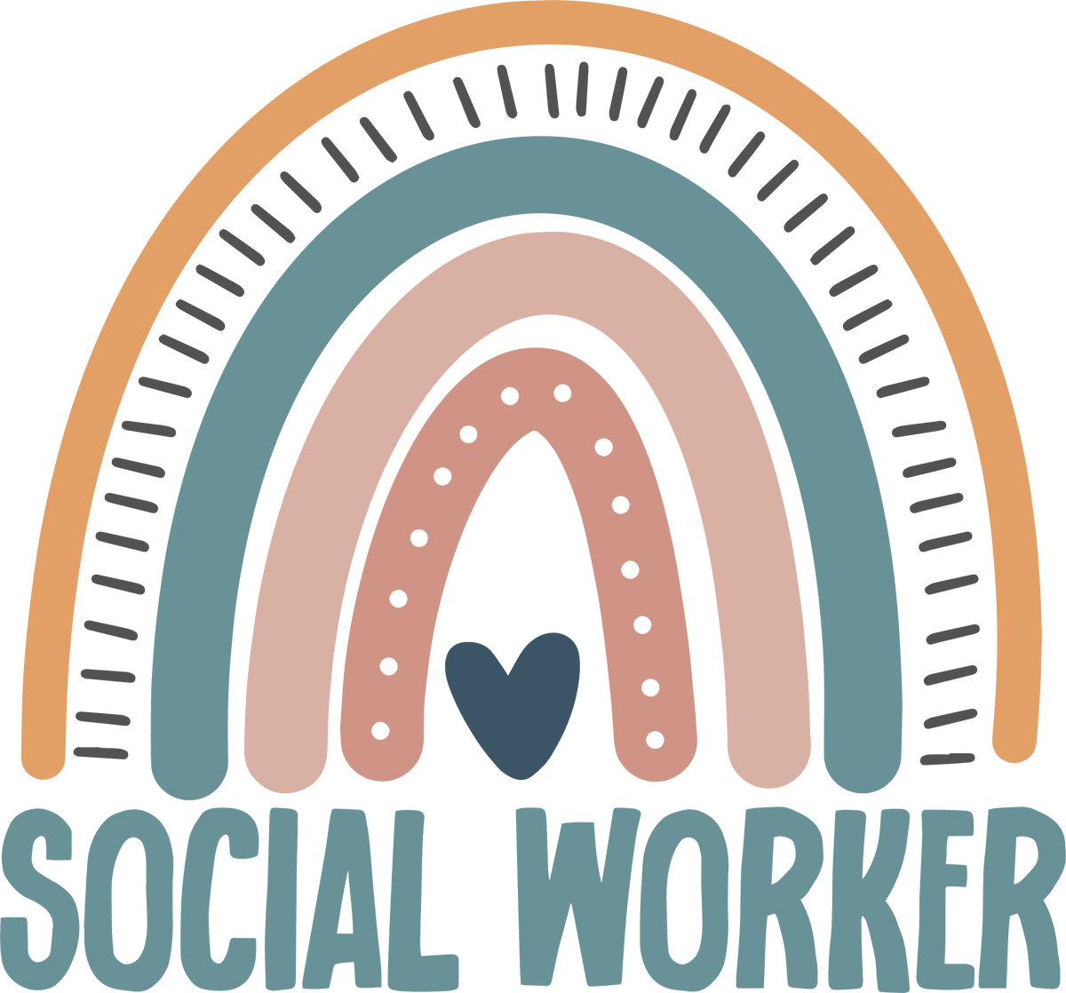 Social Worker Rainbow Design #3 – Phresh off the Press